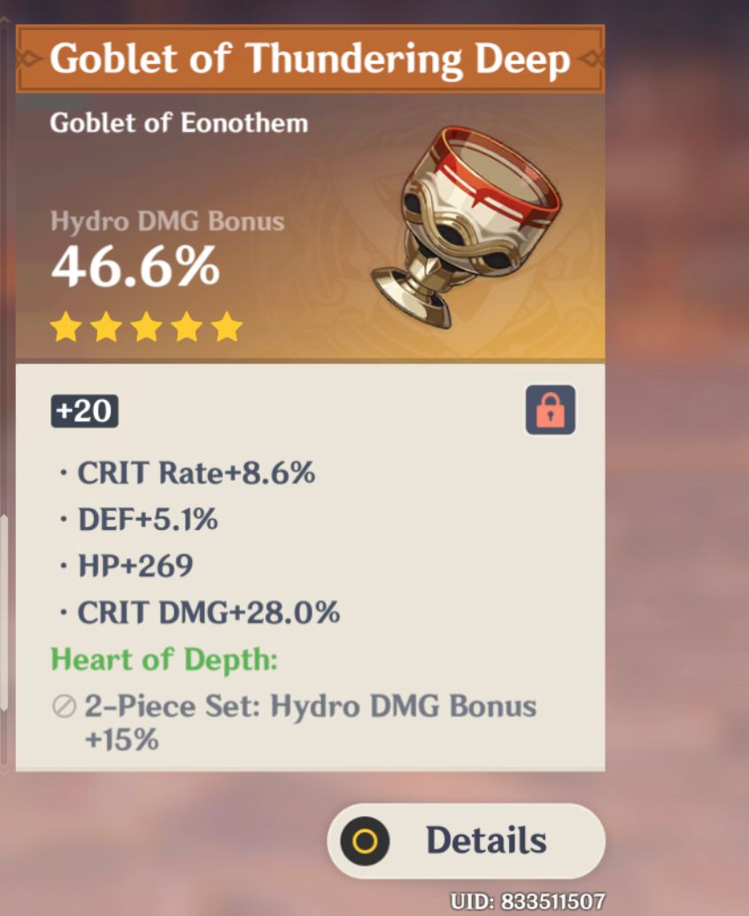 My best goblet yet! Genshin Impact | HoYoLAB