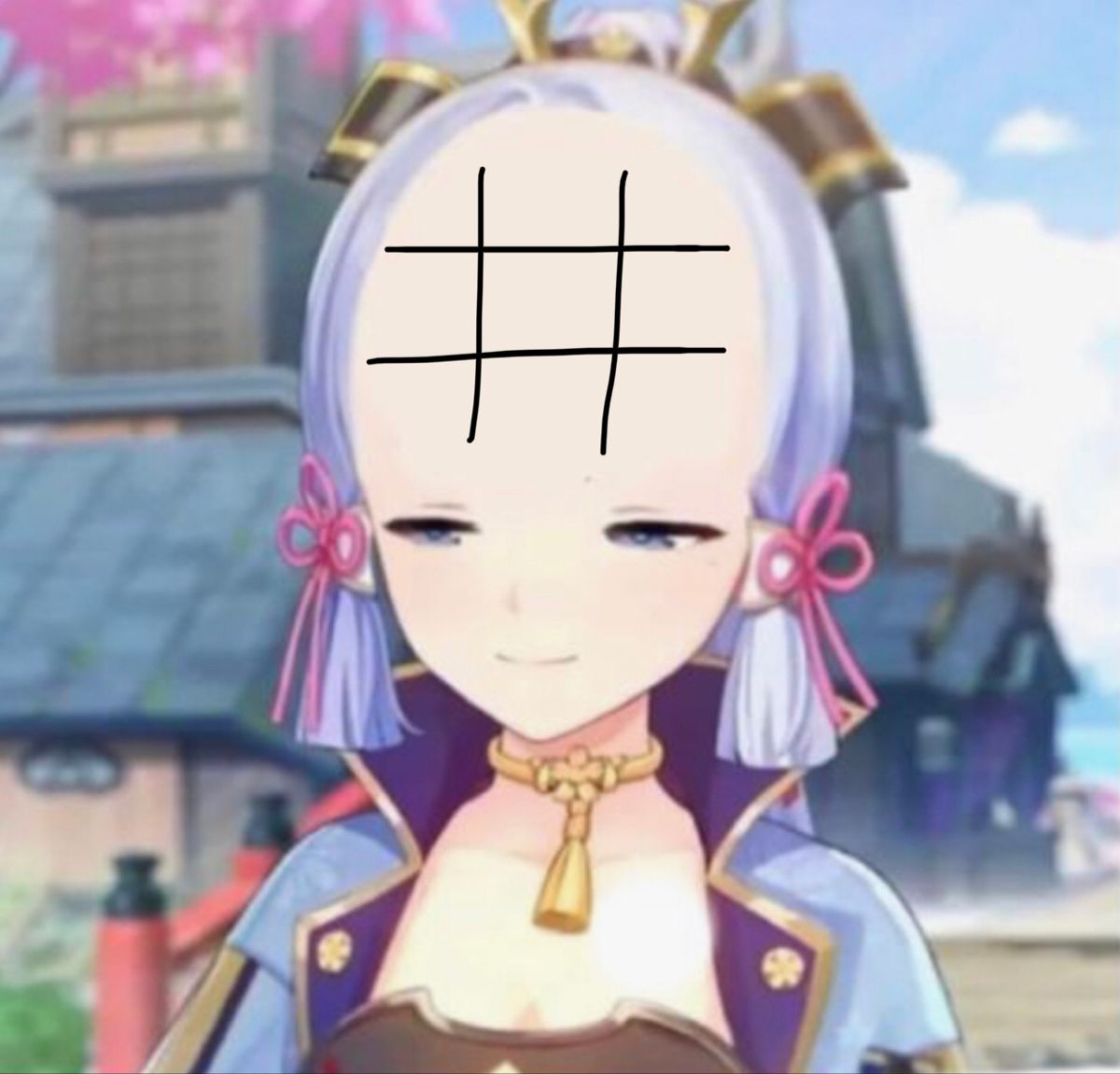 Anybody wanna play tic tak toe on ayakas forehead? Genshin Impact | HoYoLAB
