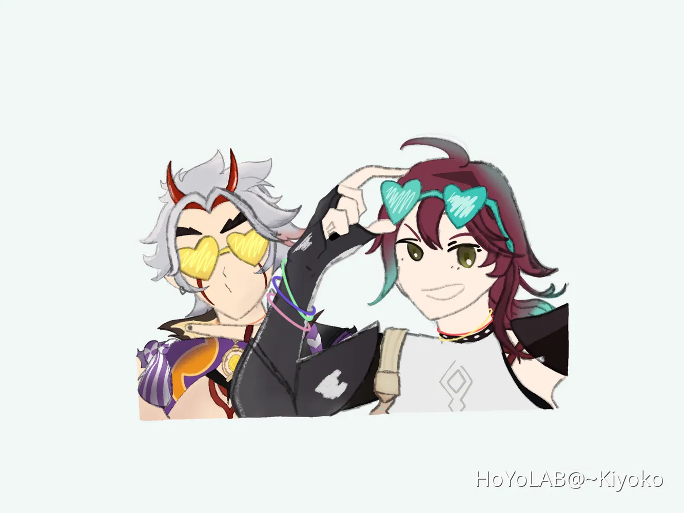 Heizou and itto drawing finished!!! Genshin Impact | HoYoLAB