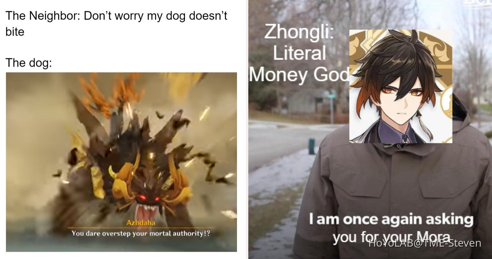 More Zhongli memes Genshin Impact | HoYoLAB