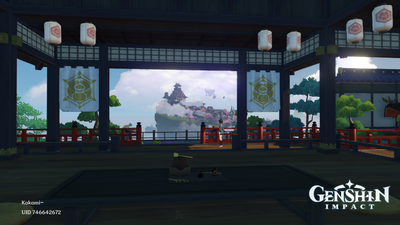 The view from Kamisato Estate💙 Genshin Impact | HoYoLAB