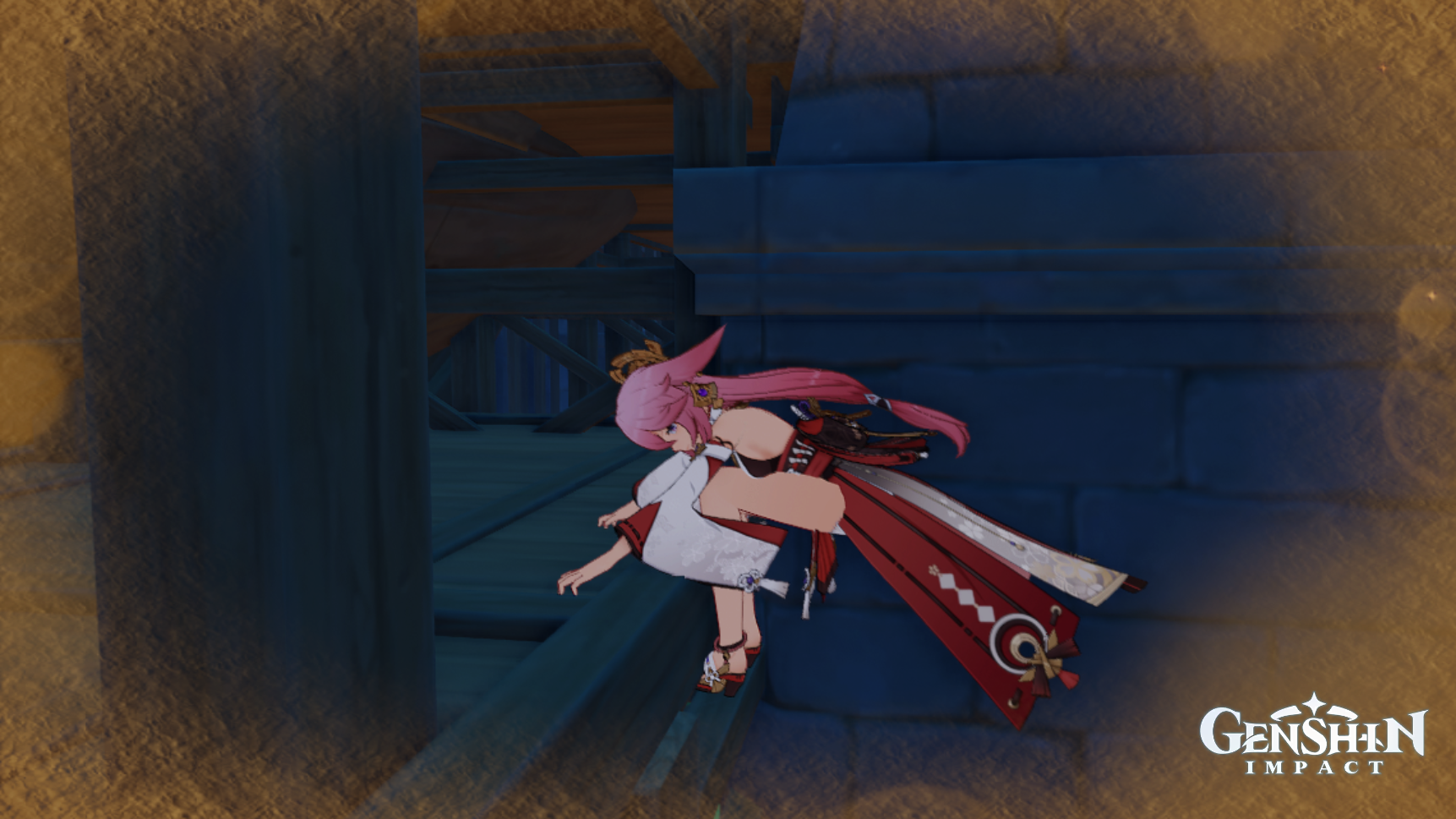Yae Miko is in a weird pose | HoYoLAB