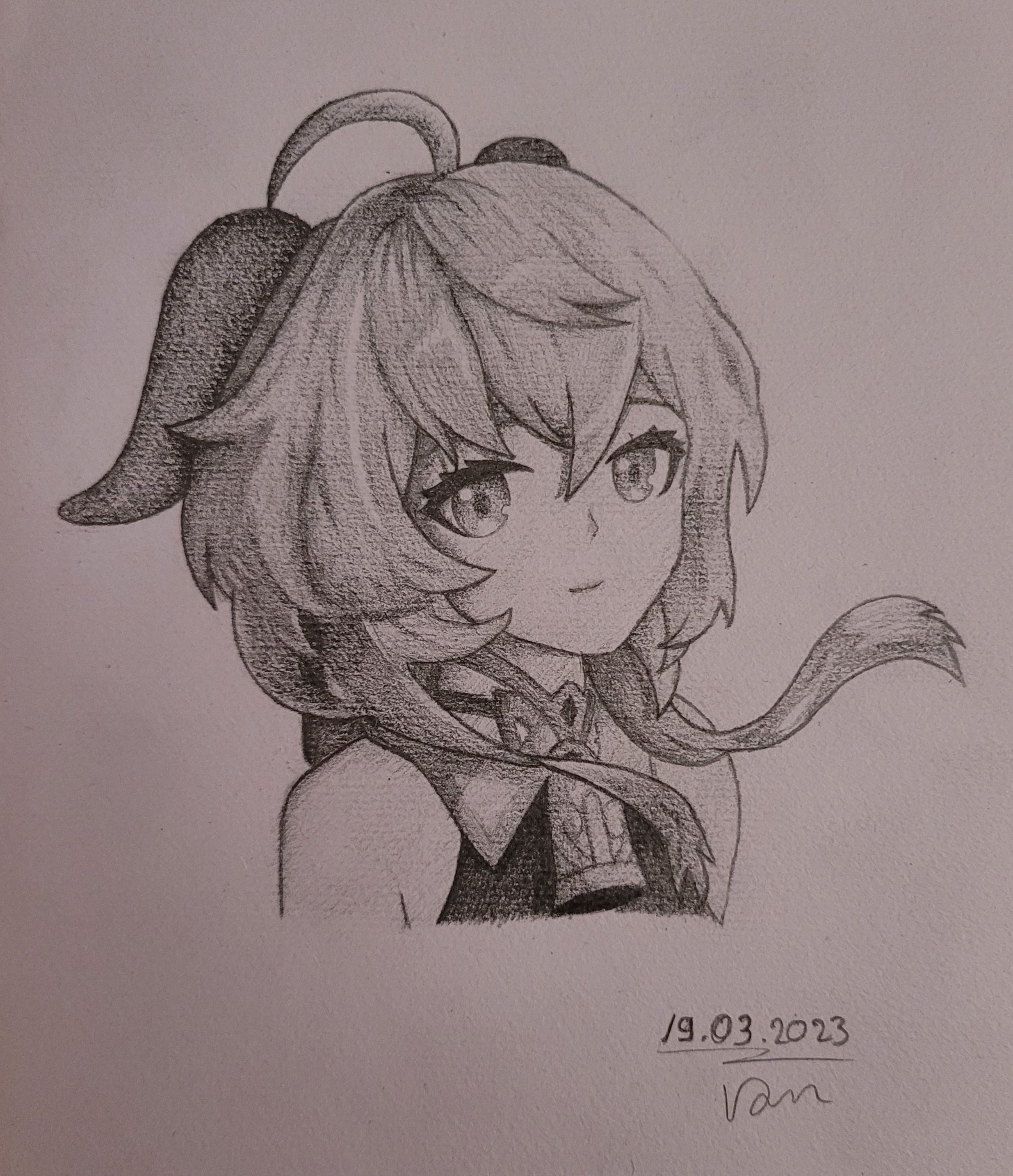 Ganyu drawing Genshin Impact | HoYoLAB