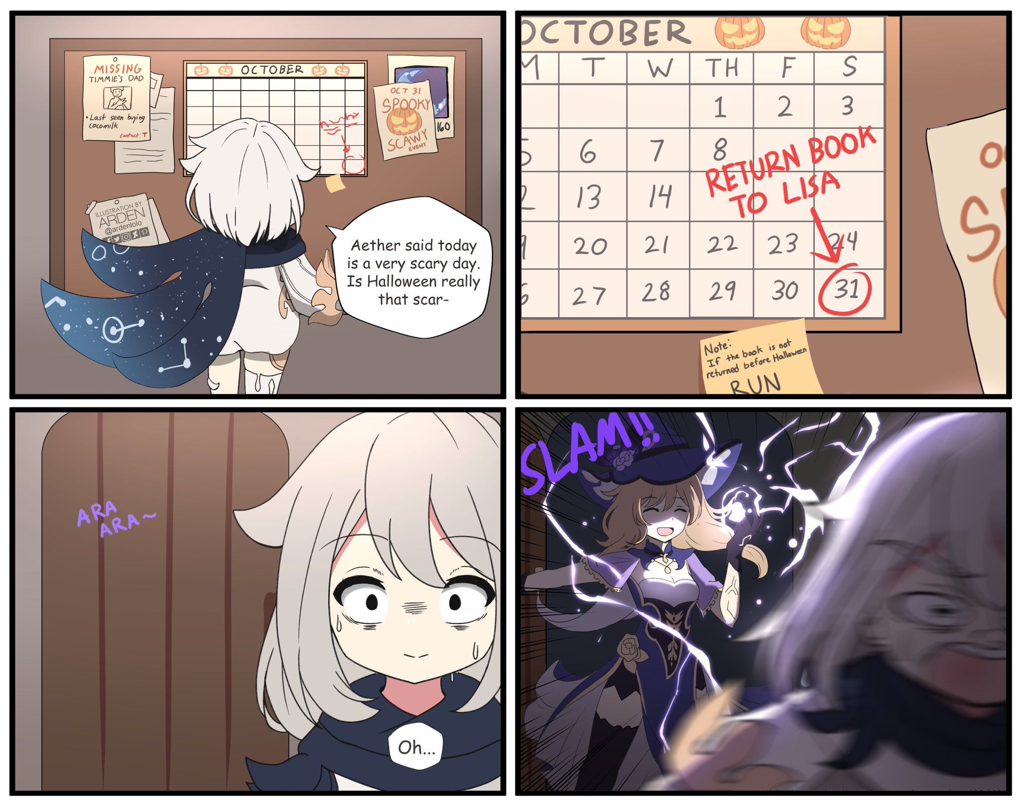 Daily life of Lisa Genshin Impact | HoYoLAB