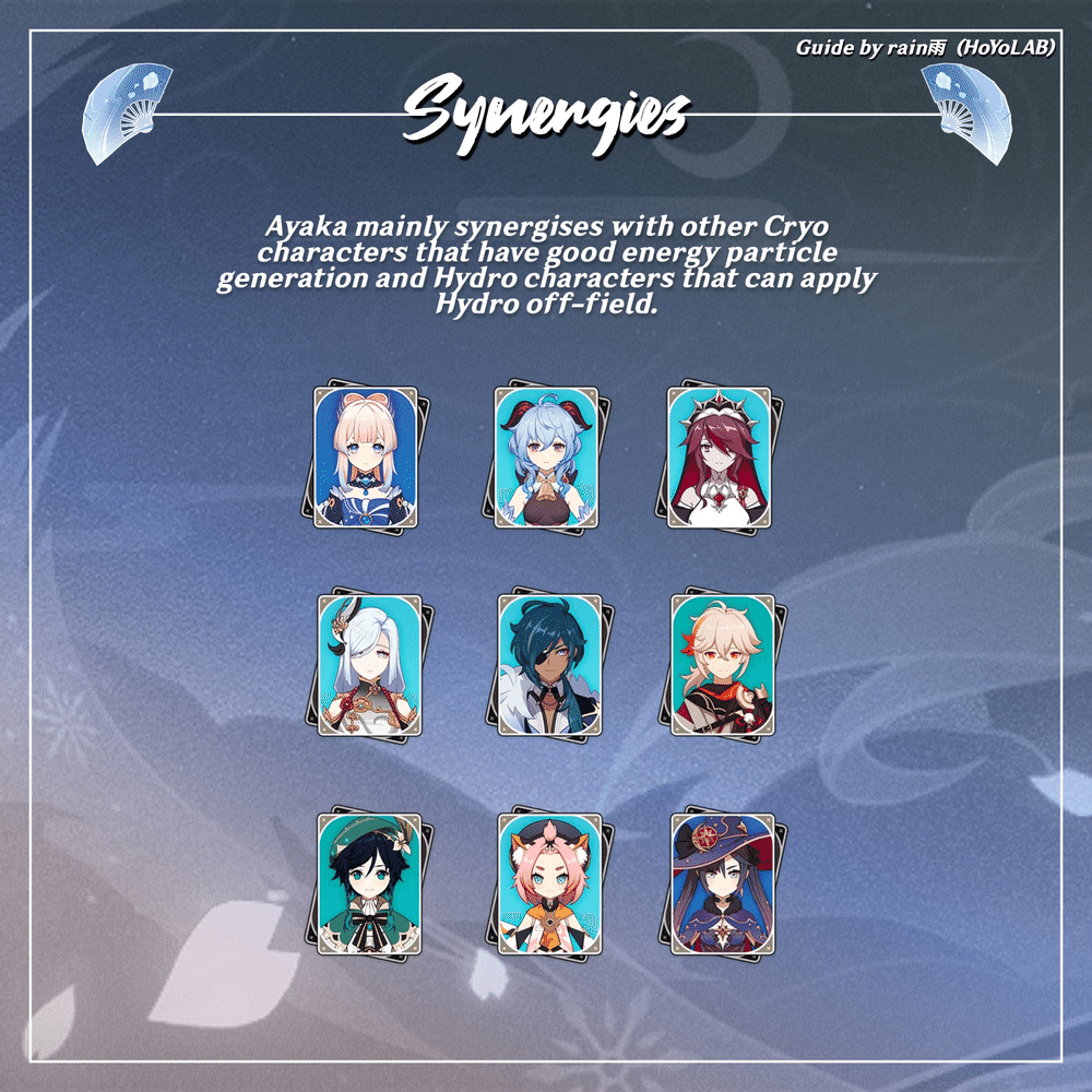 [V3.5] "Kamisato Ayaka: Frostflake Heron" Guide (Build, Teams, Playstyle) Genshin Impact | HoYoLAB