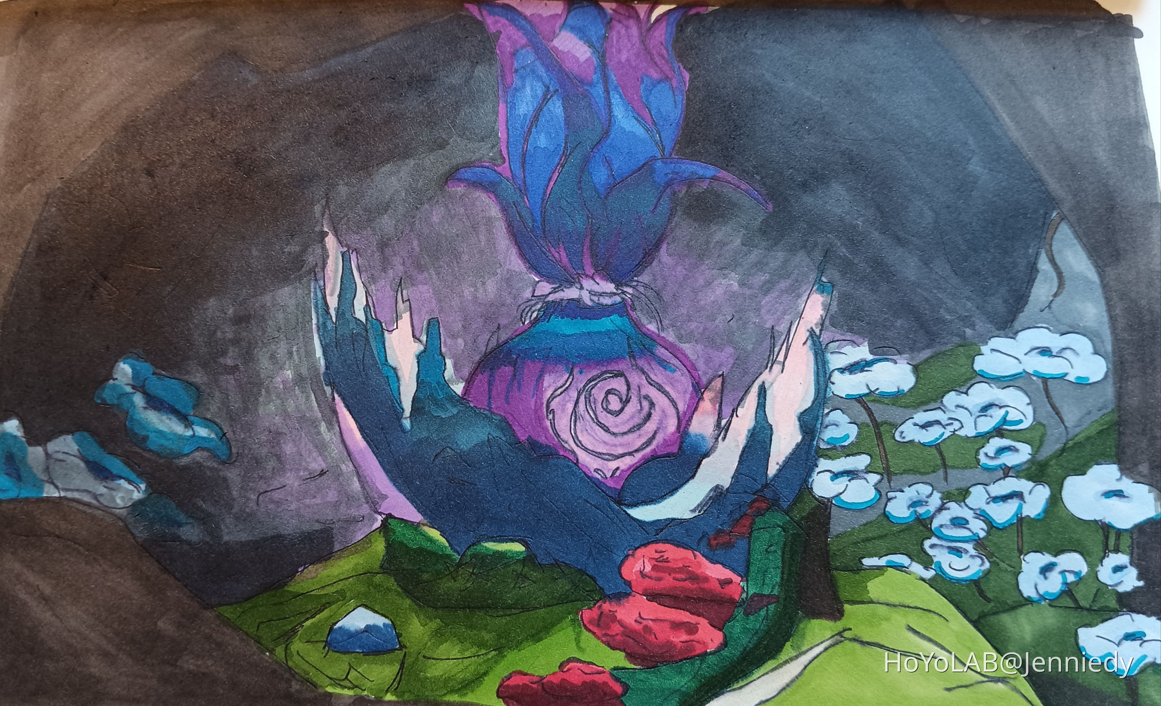 Drawing of the Tree of Dreams in Sumeru Genshin Impact | HoYoLAB