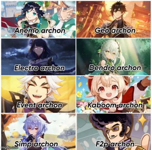 The unnamed archons Genshin Impact | HoYoLAB