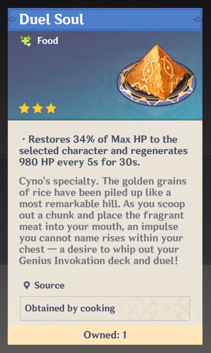 Cyno’s special dish reminds me of someone… Genshin Impact | HoYoLAB