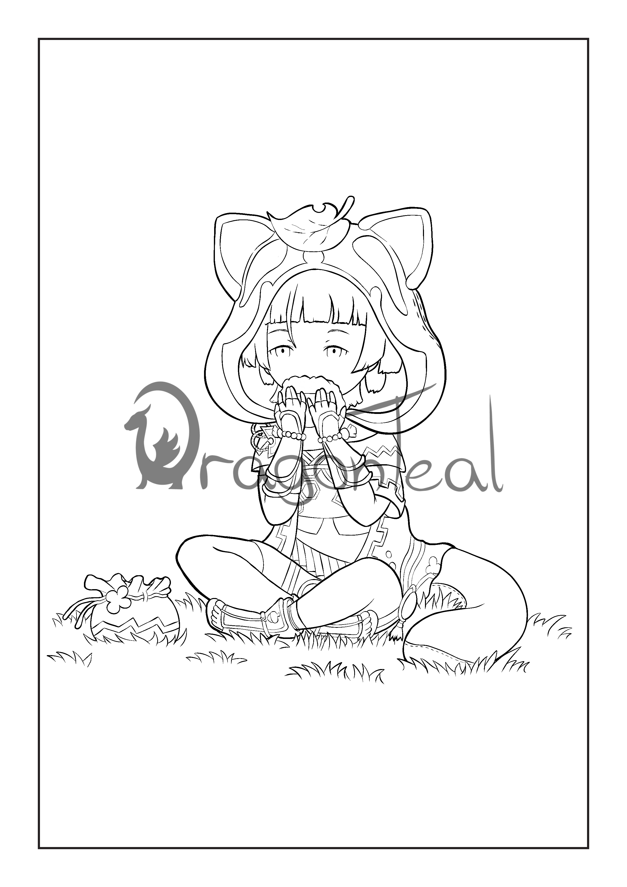 Free colouringpage of Sayu Genshin Impact | HoYoLAB