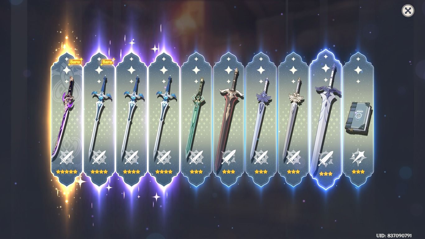 akhirnya dapet sacrificial sword Genshin Impact | HoYoLAB