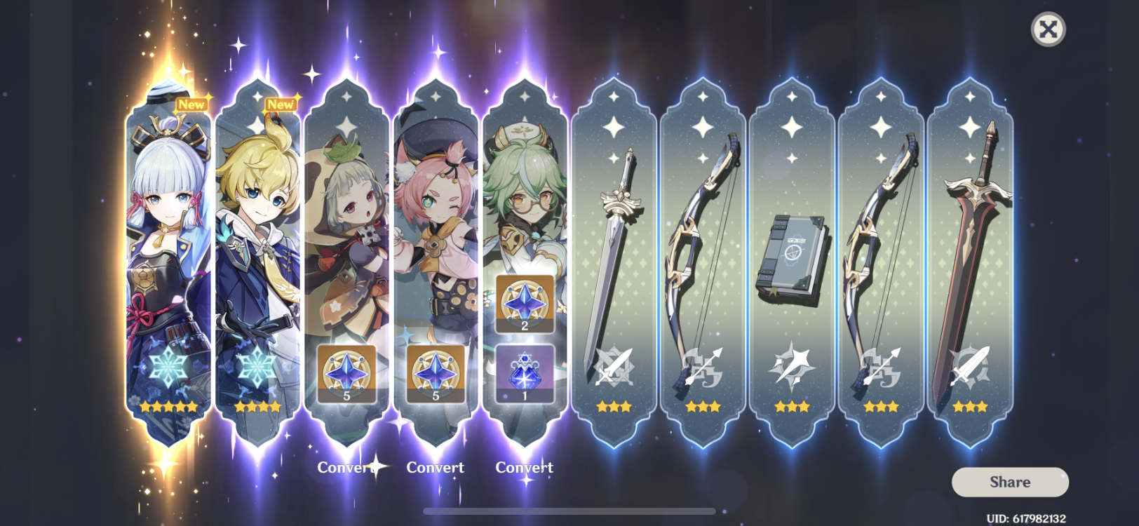 First time I got 4 four stars in a ten pull and Ayaka Genshin Impact | HoYoLAB