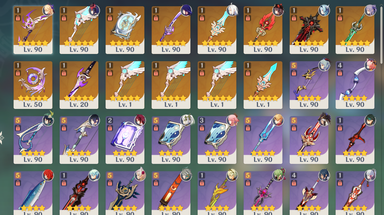 50/50 nightmare in Weapon banner Skyward soHard Genshin Impact | HoYoLAB