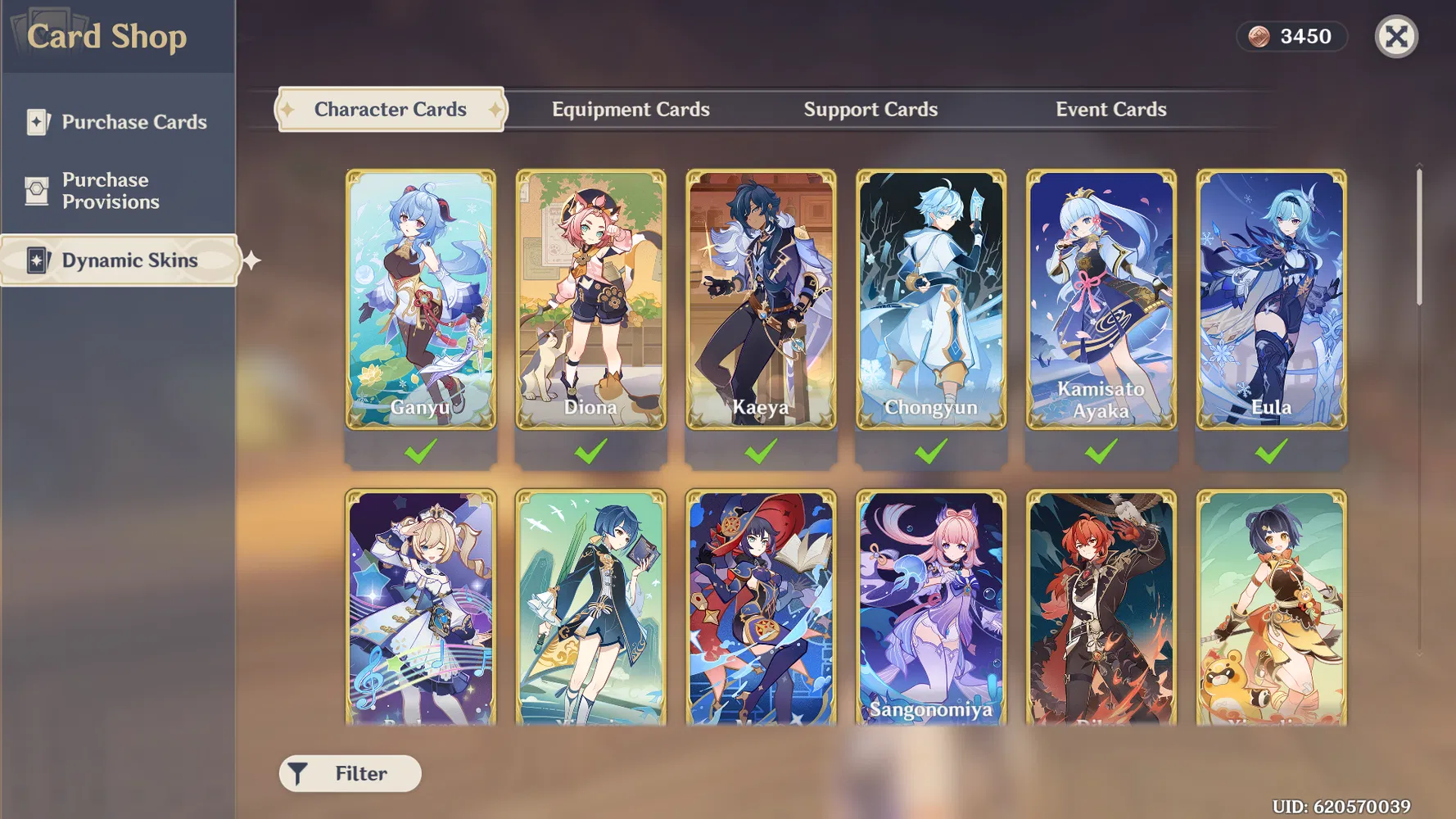 All Dynamic Skins Genshin Impact | HoYoLAB