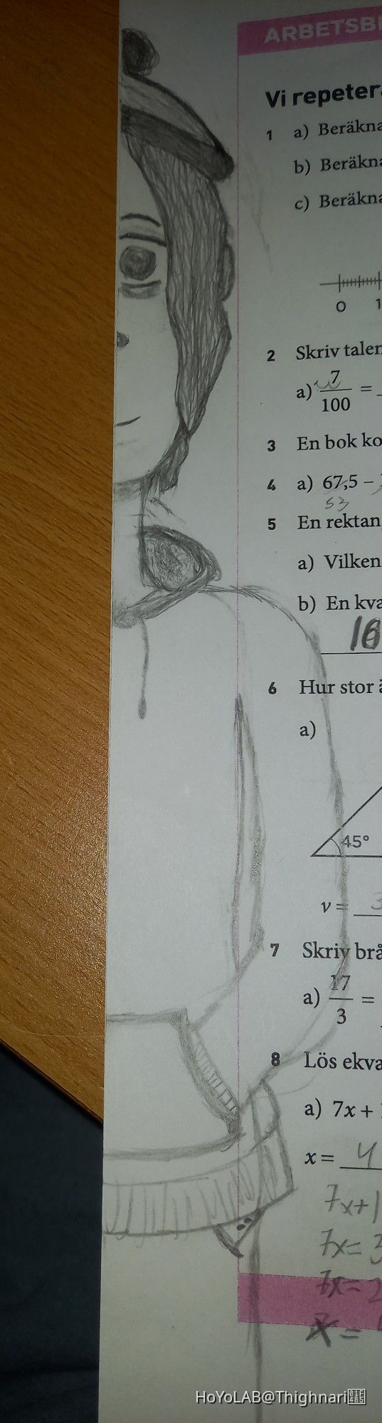 Just another math homework drawing | HoYoLAB