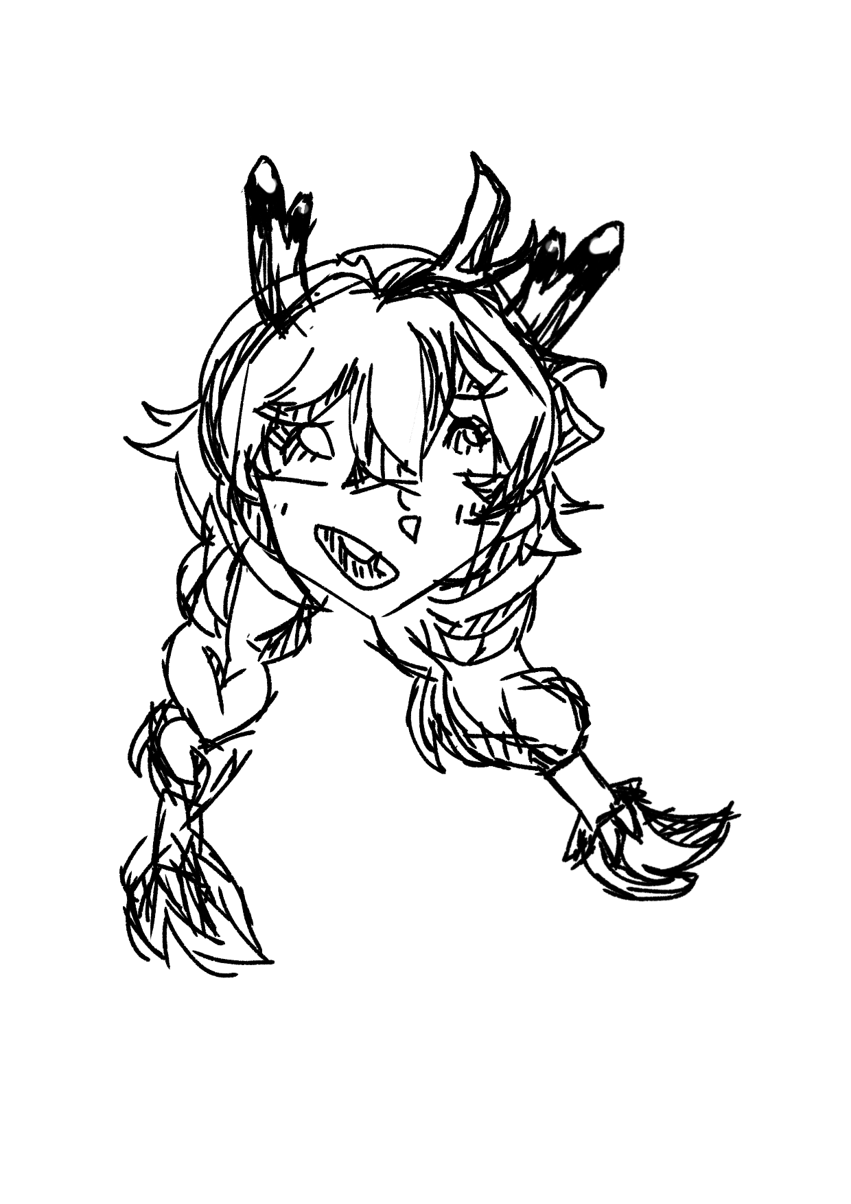 Bailu sketch Honkai: Star Rail | HoYoLAB