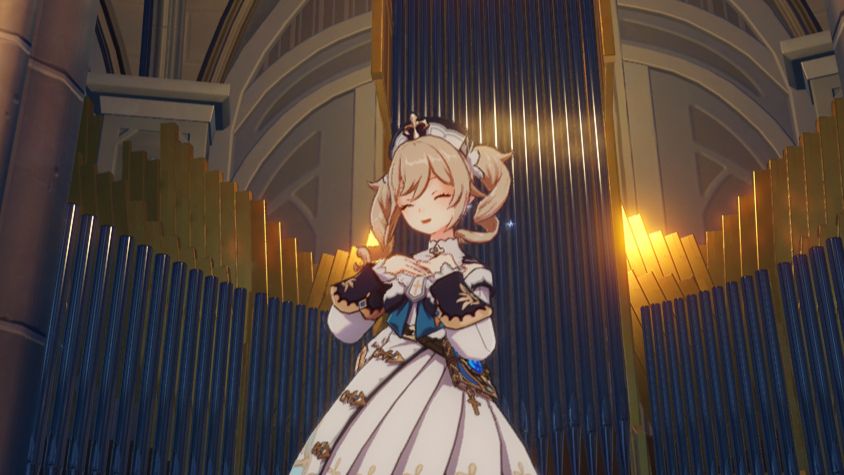 Shenhe, meet Barbara the deaconess of the Church of Favonius! Genshin ...