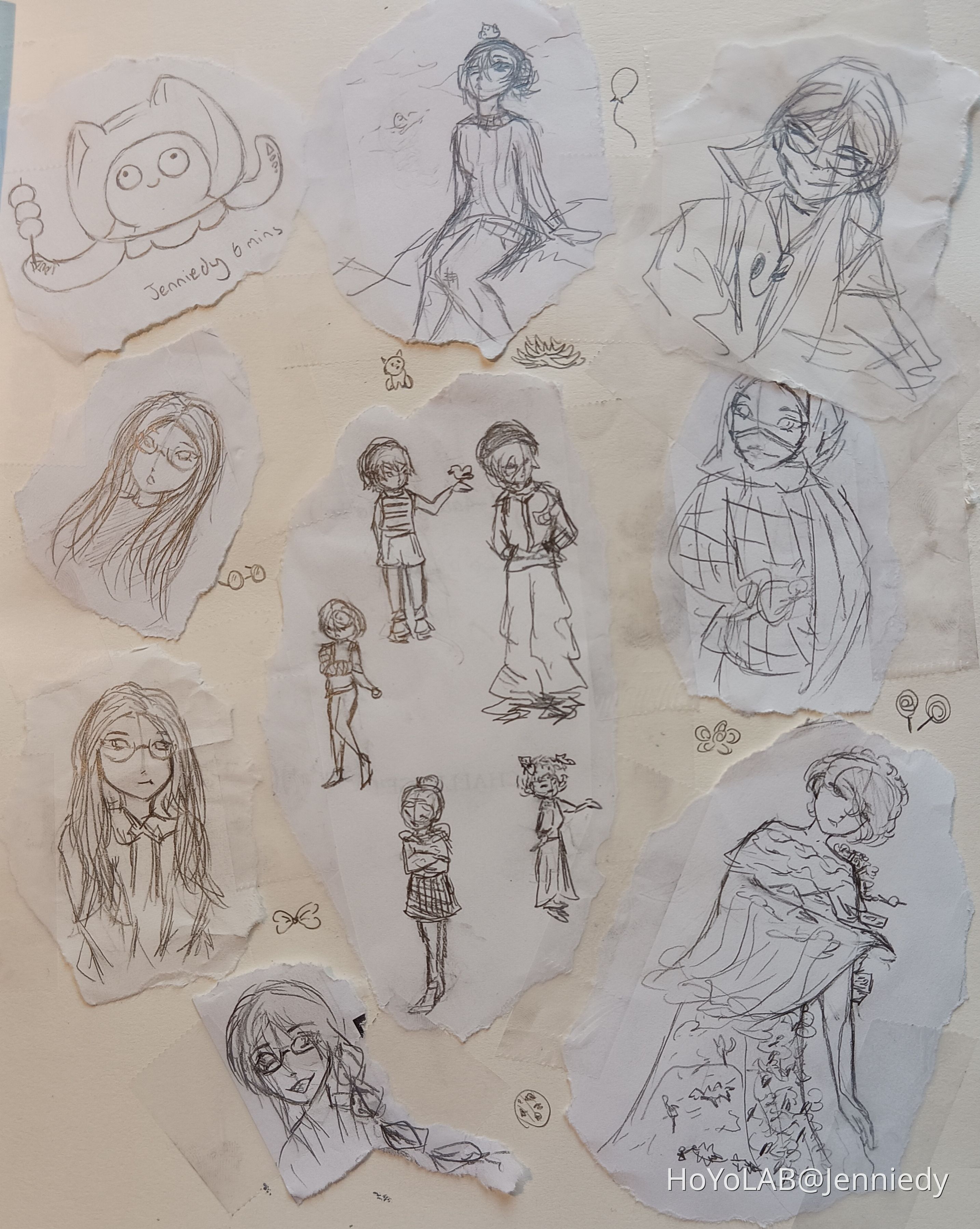 A page of my random doodles! | HoYoLAB