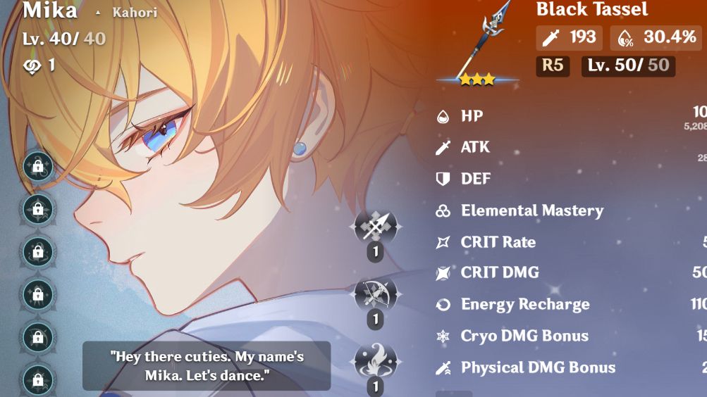 Hold up! A way too early Mika build! Genshin Impact | HoYoLAB