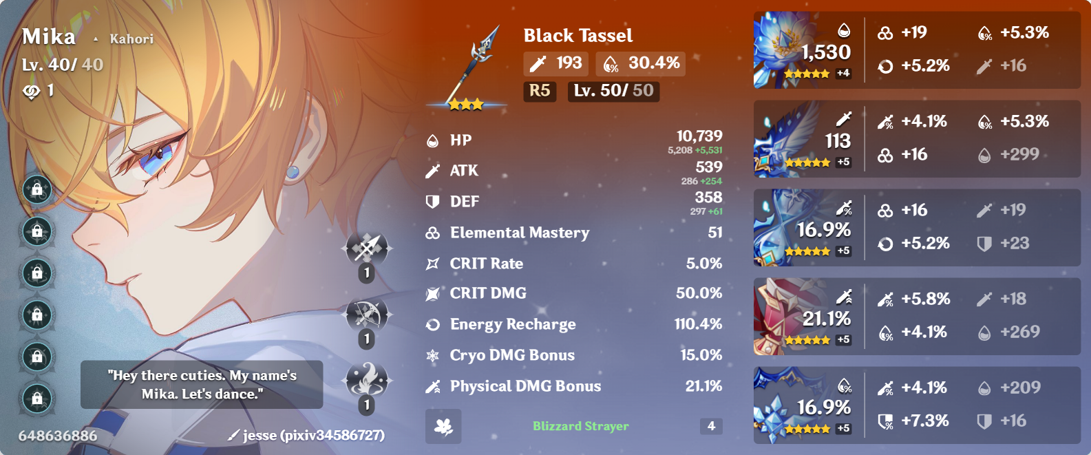 Hold up! A way too early Mika build! Genshin Impact | HoYoLAB