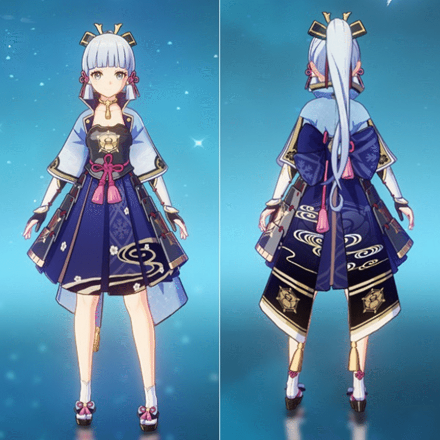 Outfit Analysis | Kamisato Ayaka | The design concept of the outfit ...