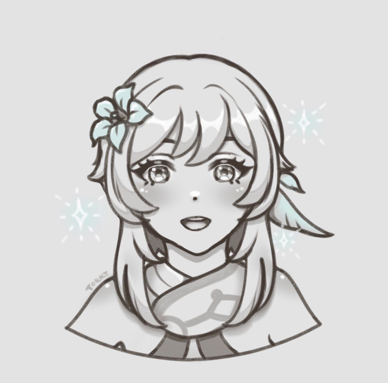 Lumine sketch ( ｡´ヮ` ｡) ♡ ( first-time player! ) Genshin Impact | HoYoLAB