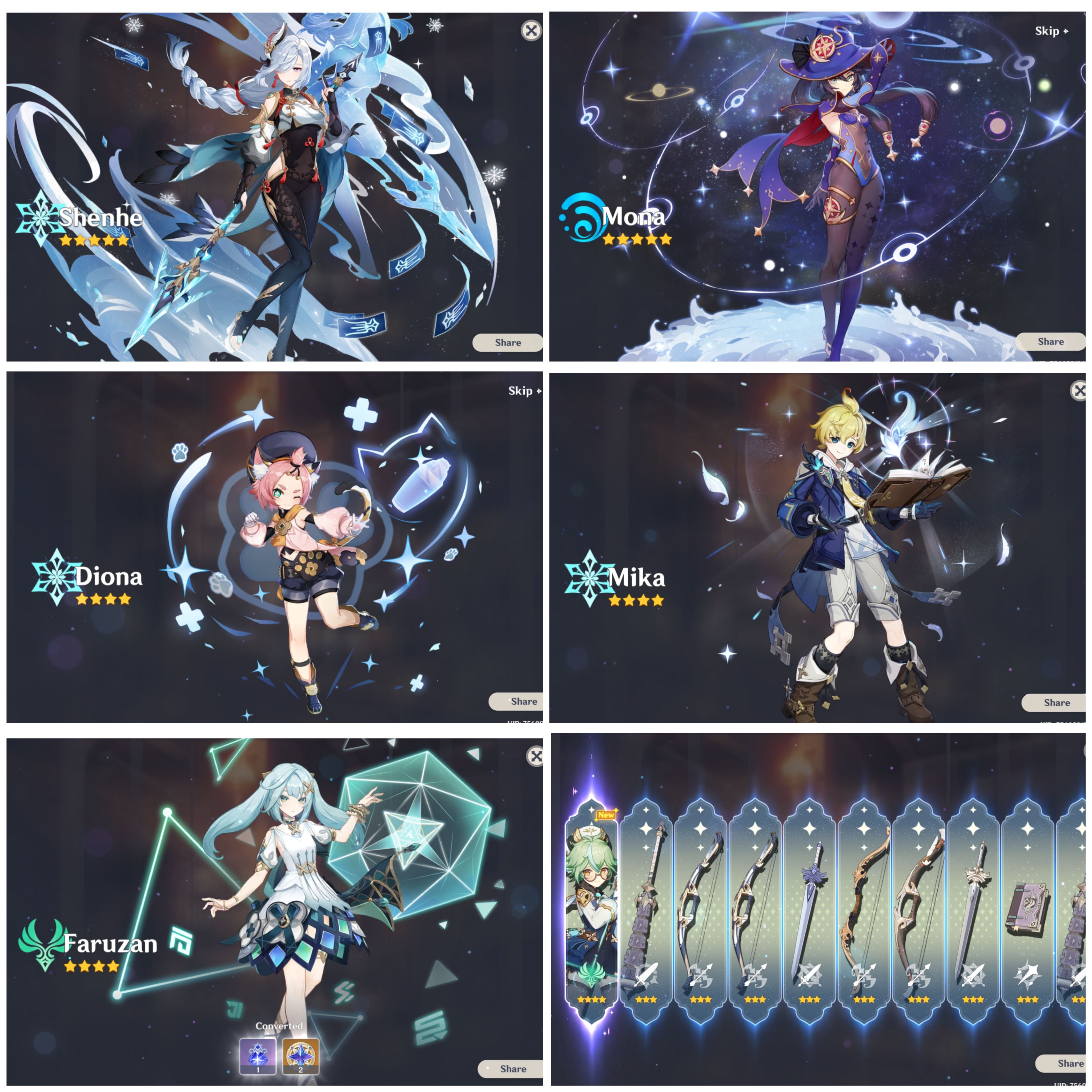 New Shenhe and Ayaka banner results Genshin Impact | HoYoLAB