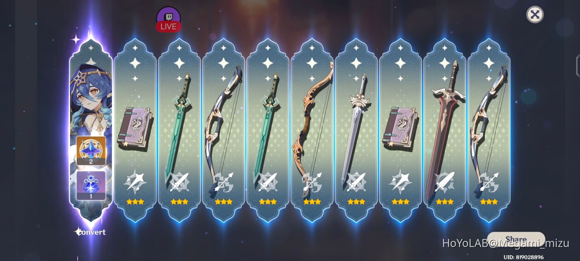 Pulled on stream Genshin Impact | HoYoLAB