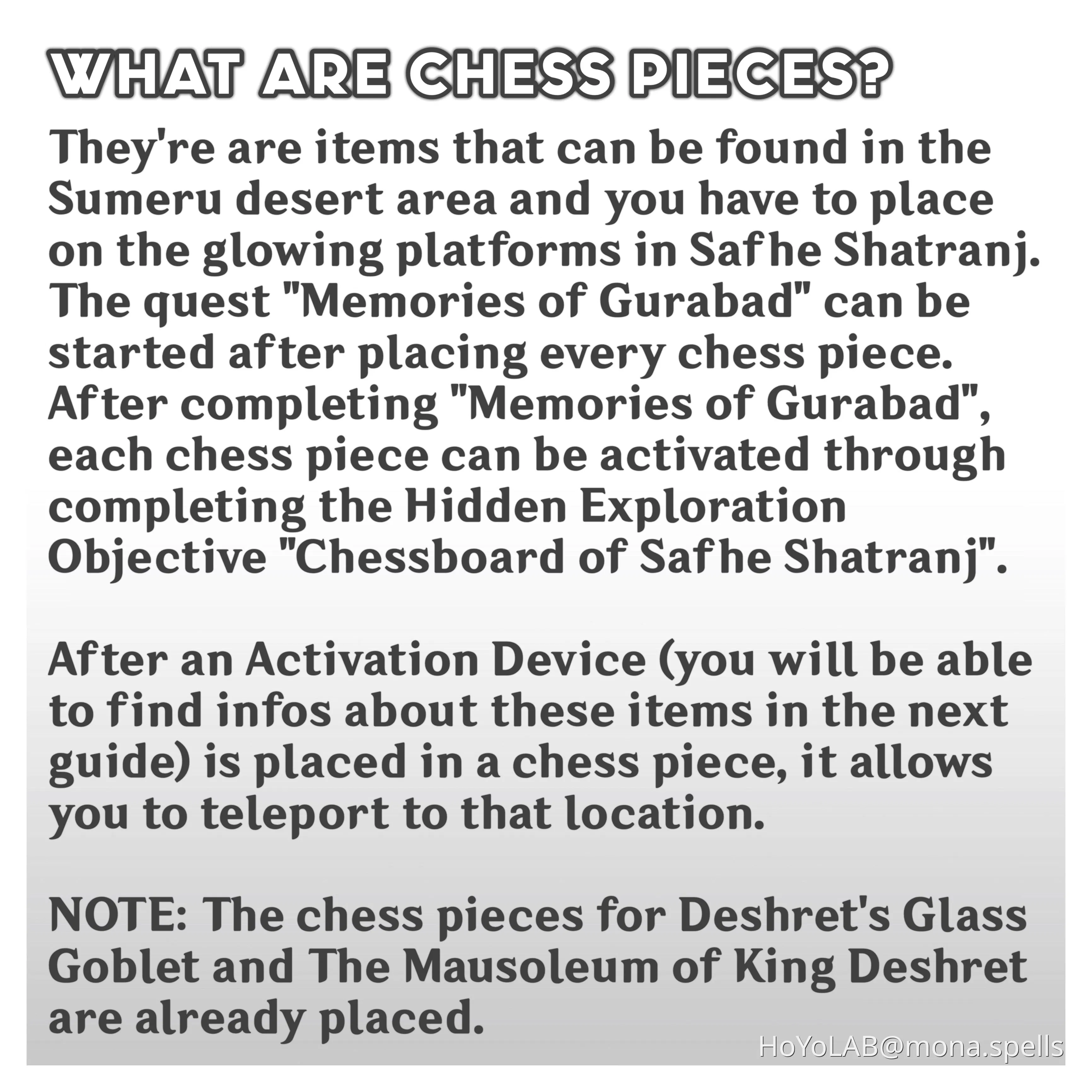 - Chess Pieces locations & how to use ! (Sumeru Desert exploration ...