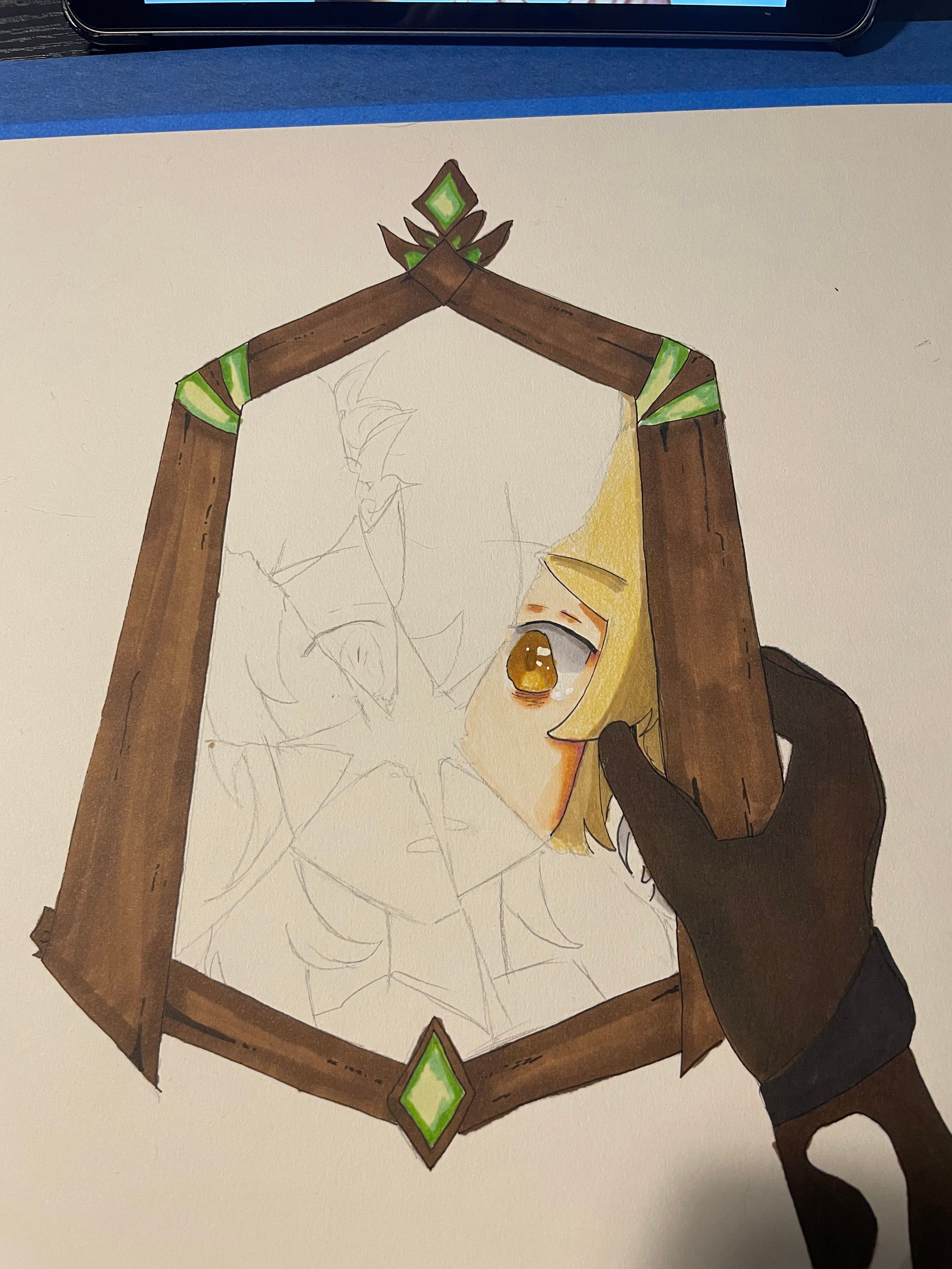 Sneak peek of this drawing! Genshin Impact | HoYoLAB