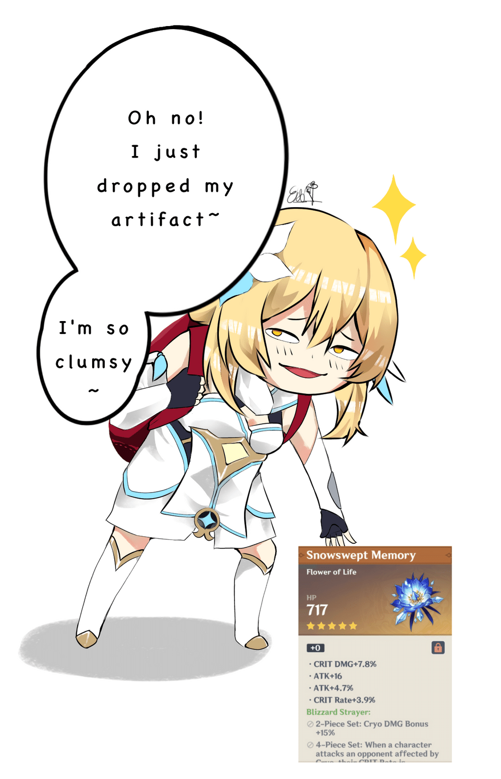 Oops I dropped my artifact heh (f2p btw) Genshin Impact | HoYoLAB