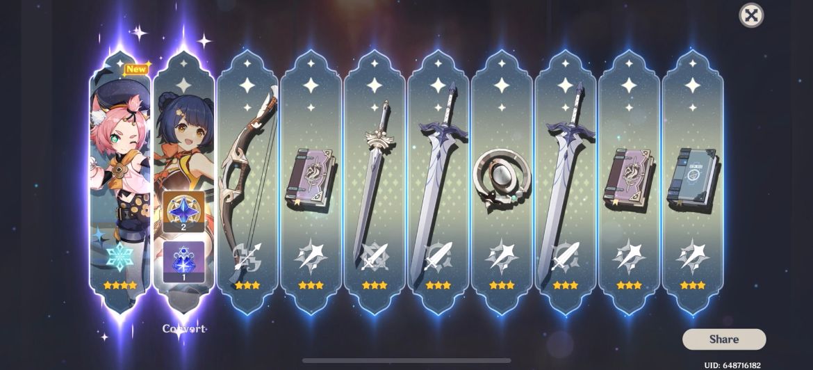 So this is how my first 10 pull went Genshin Impact | HoYoLAB