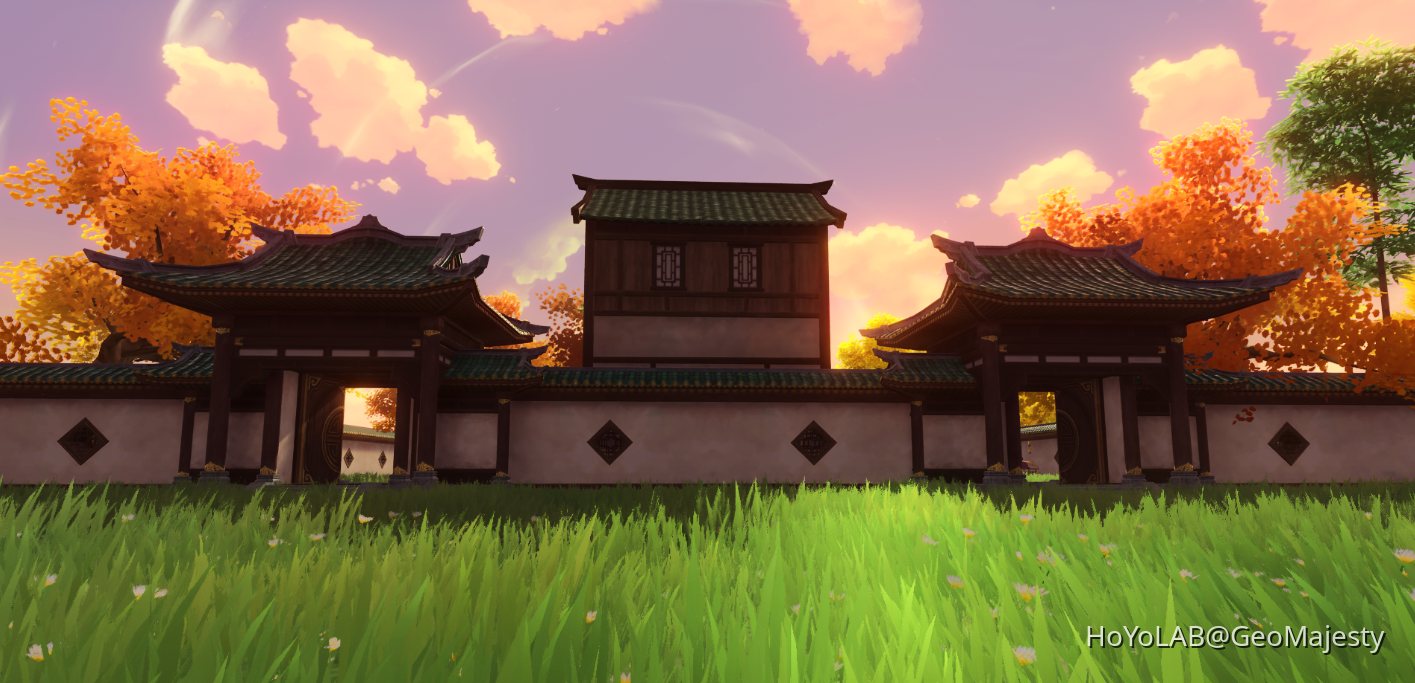 Zhongli's meditation garden | Floating abode: Evermist isle | ID ...