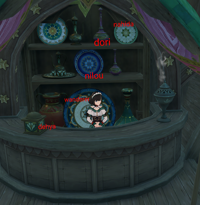 Ceramics for every Sumeru characters behind Katherine? Genshin Impact ...