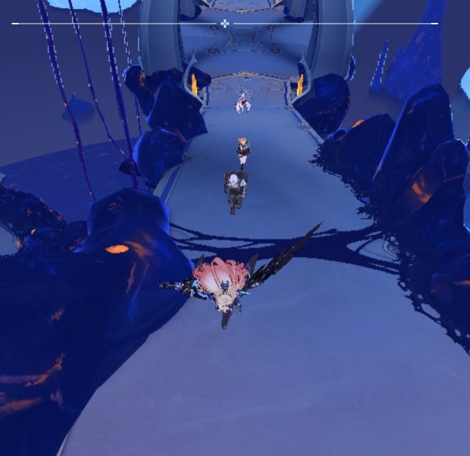 An image that shows who walks the slowest in this image XD Honkai ...