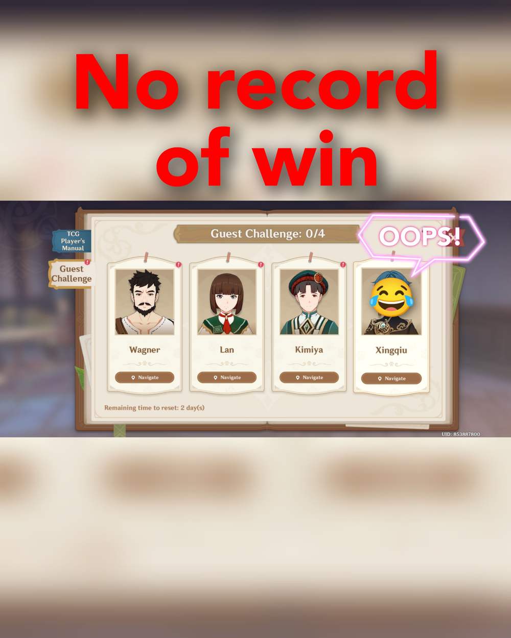 TCG...sucks... Dev. Says make video..😅... Wata hell... Genshin Impact ...