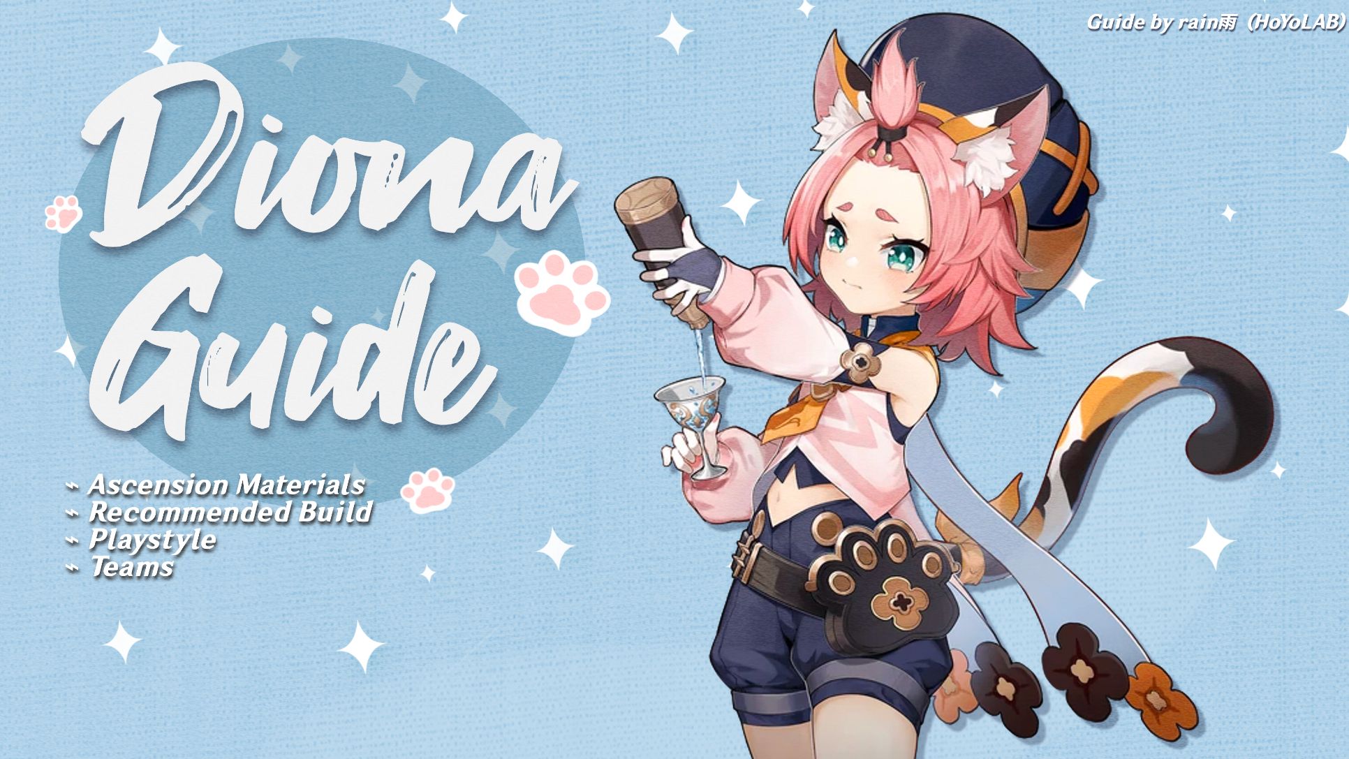 [V3.5] "Diona: Kätzlein Cοcktail" Guide (Build, Teams, Playstyle ...