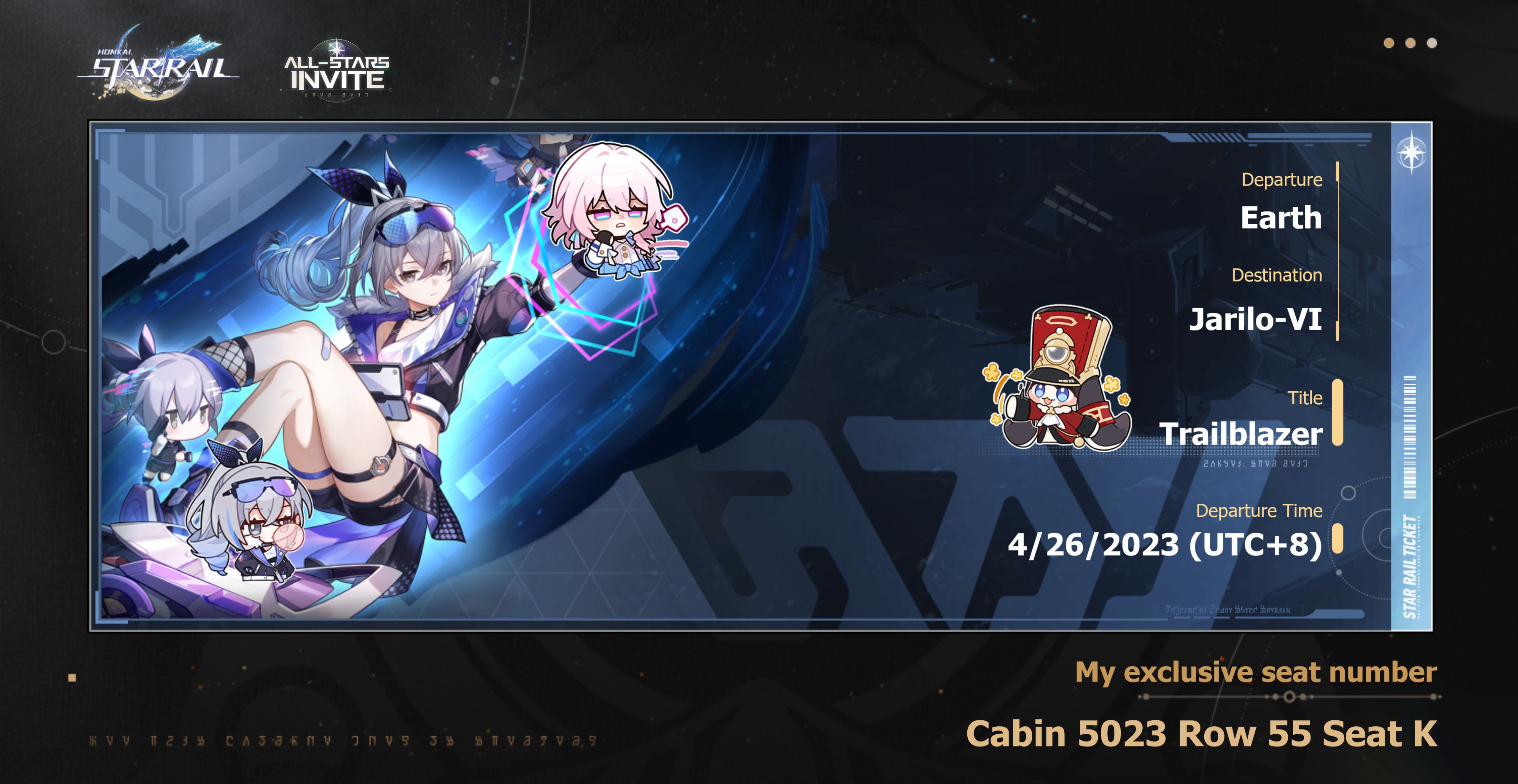 Honkai: Star Rail. All-Stars Invite event sharing Honkai: Star Rail | HoYoLAB