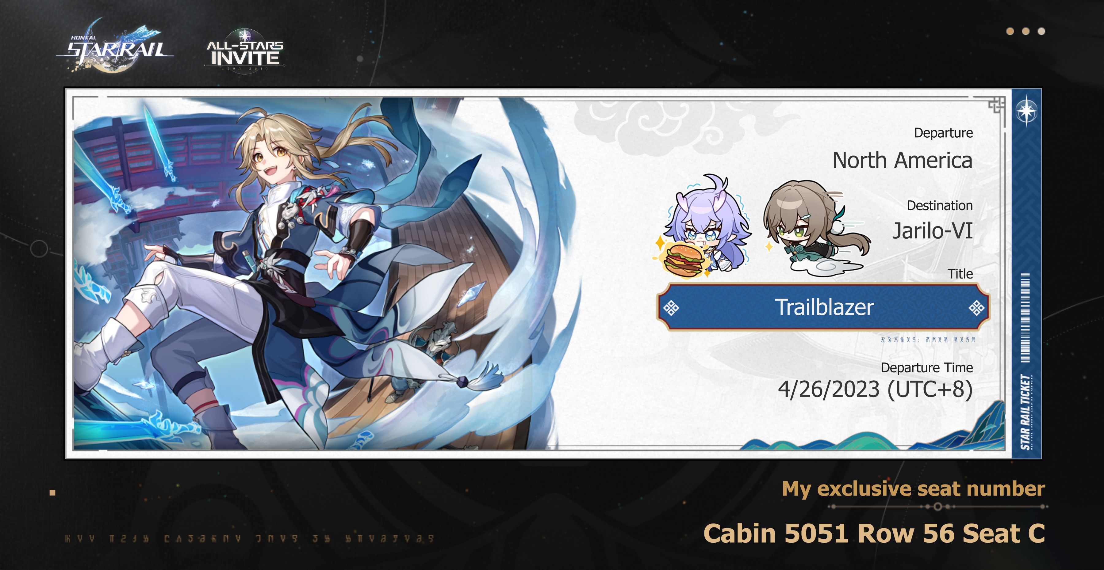 Invites are appreciated! Cabin number a lil sus Honkai: Star Rail | HoYoLAB