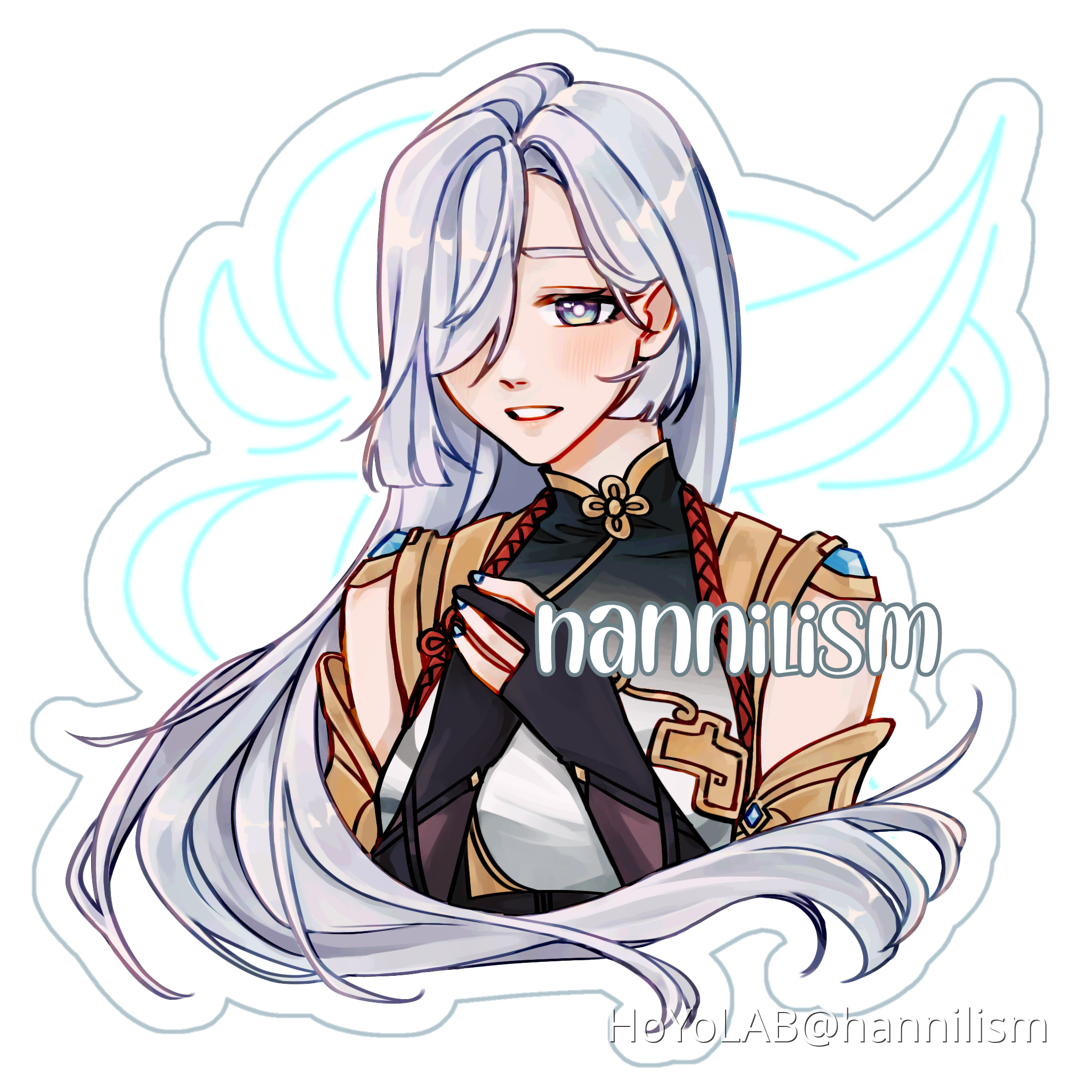 Shenhe Fanart | A little key chain! Genshin Impact | HoYoLAB