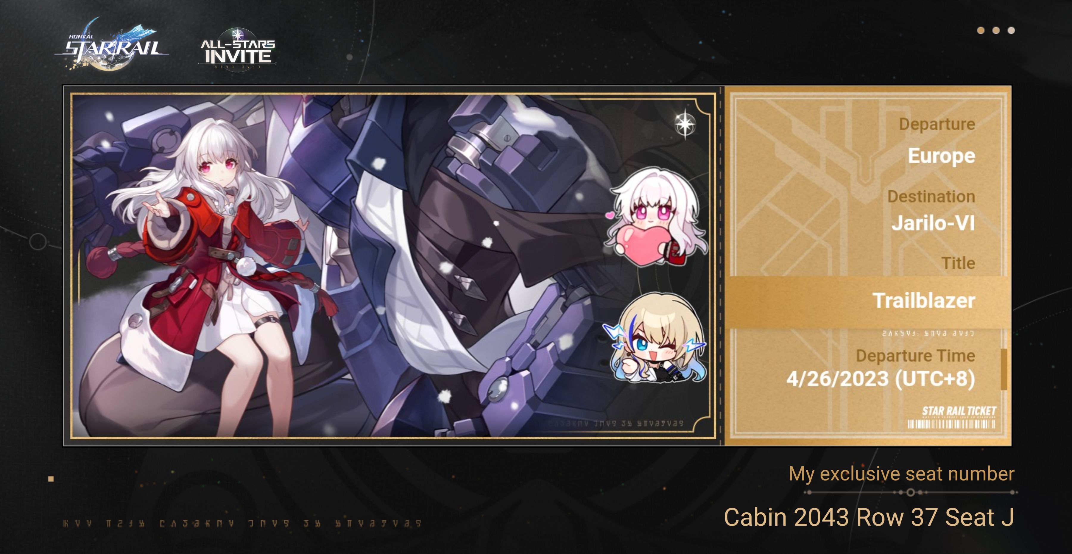 HSR All-Stars Invite Event Honkai: Star Rail | HoYoLAB