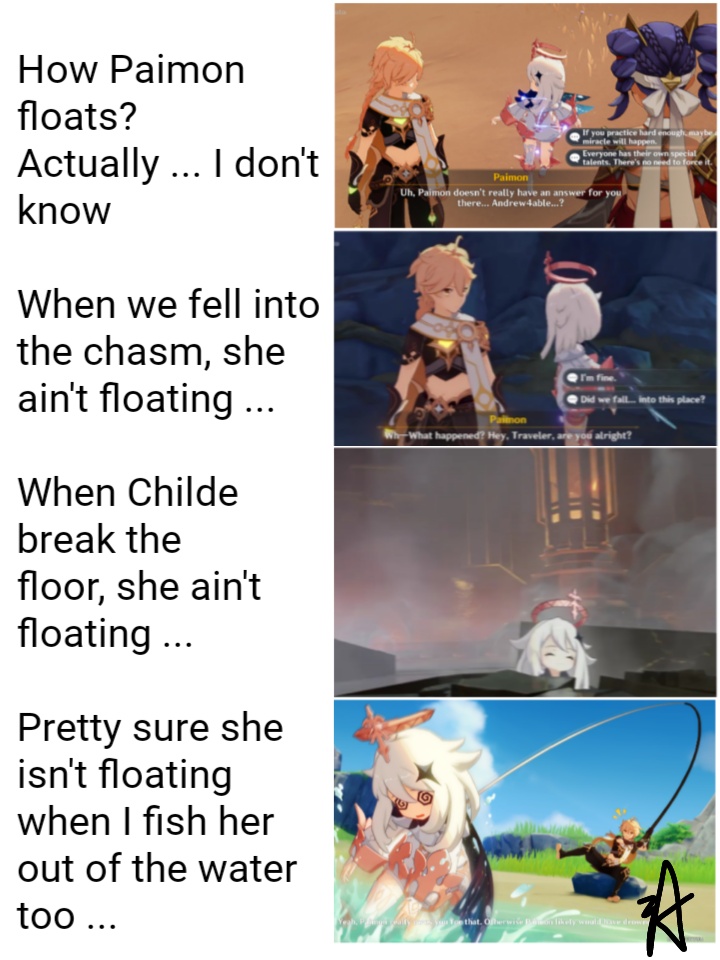 Paimon floating mystery? Genshin Impact | HoYoLAB