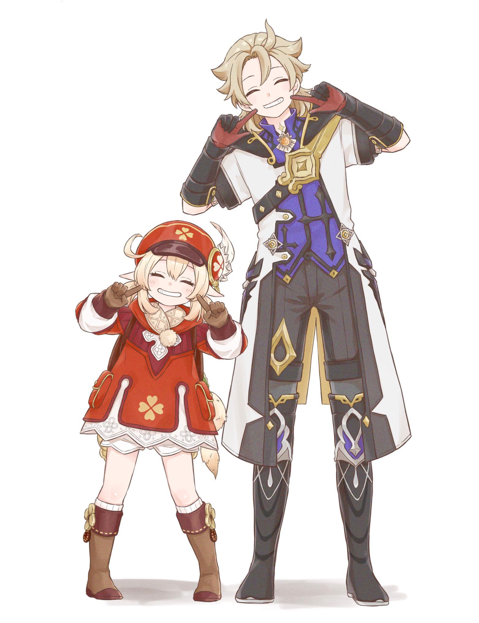 Albedo and Klee Genshin Impact | HoYoLAB