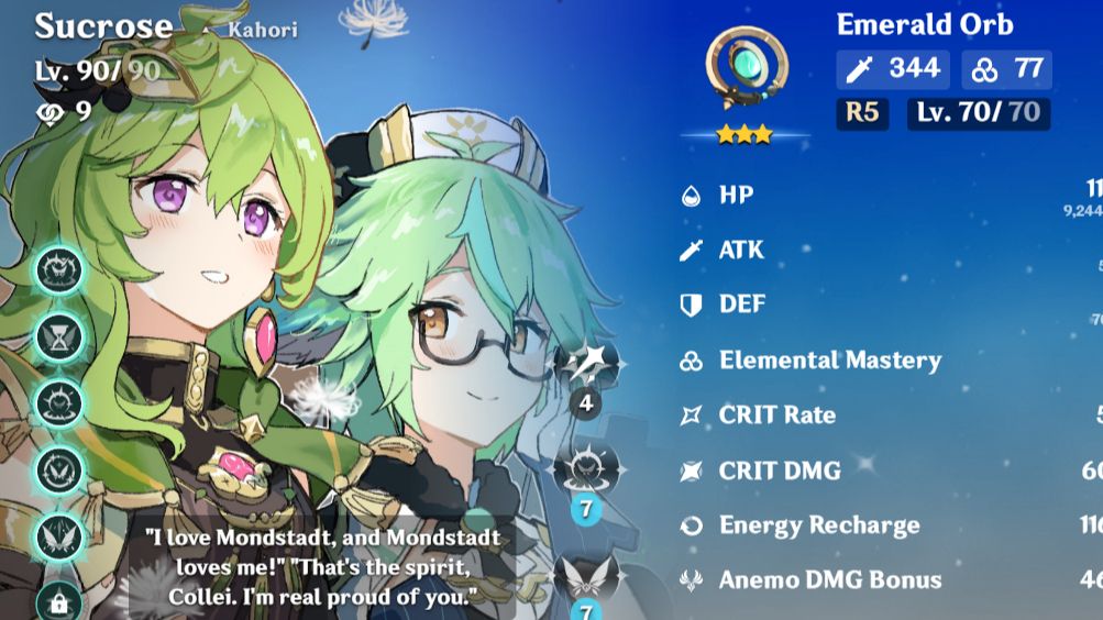 And Down The Stretch She Comes! Sucrose, Friendship 9. Genshin Impact ...