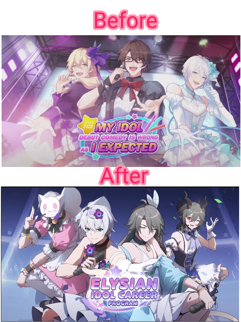 before and after team Kevin MEMES Honkai Impact 3rd | HoYoLAB