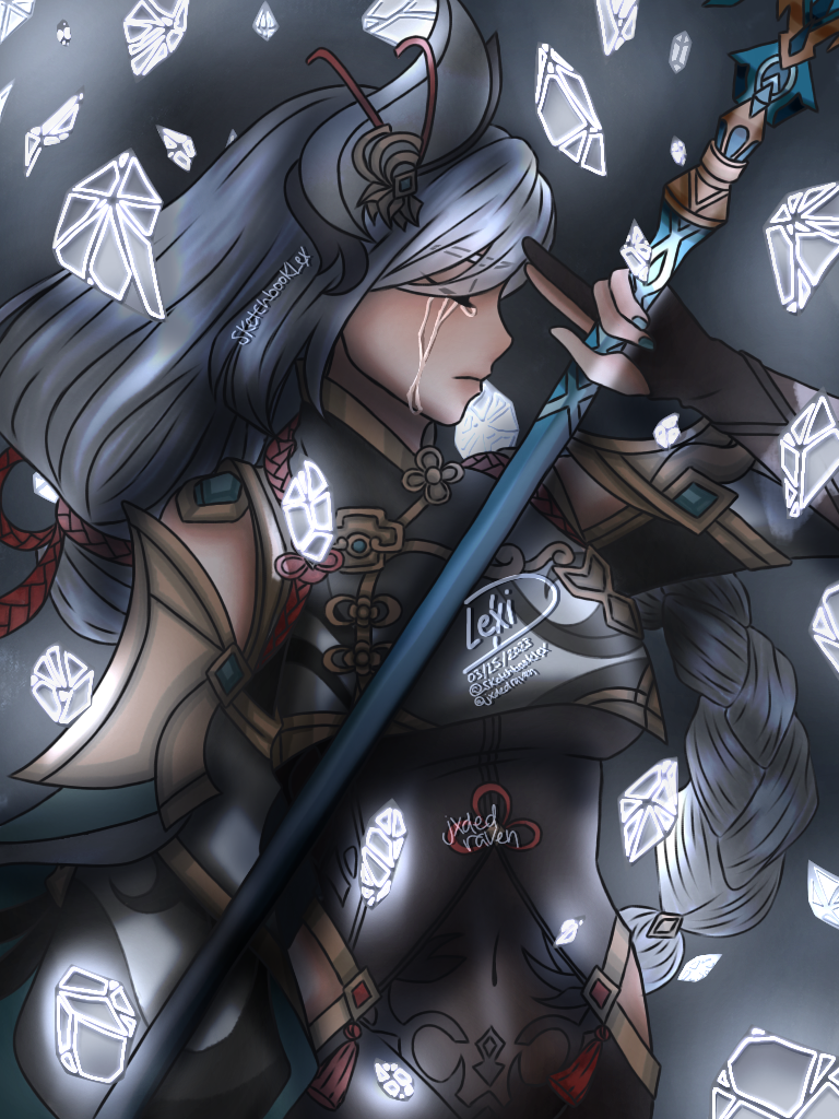 Shenhe Fan Art Contest! Genshin Impact | HoYoLAB