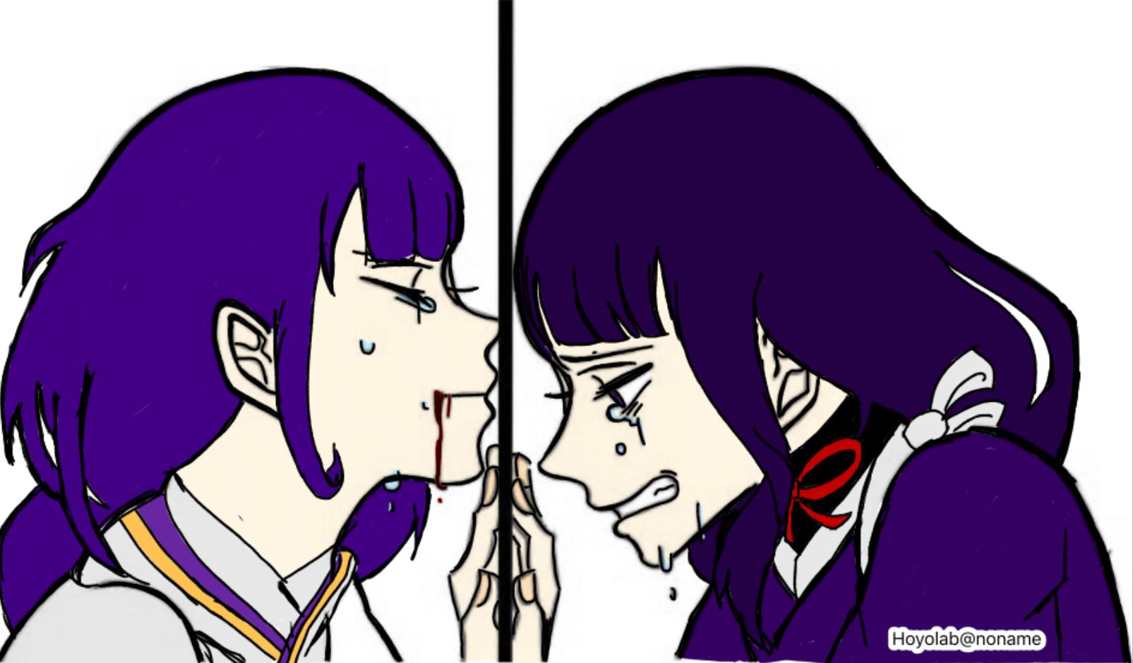 lot of people wanted that I put color on my drawings so I did the ...