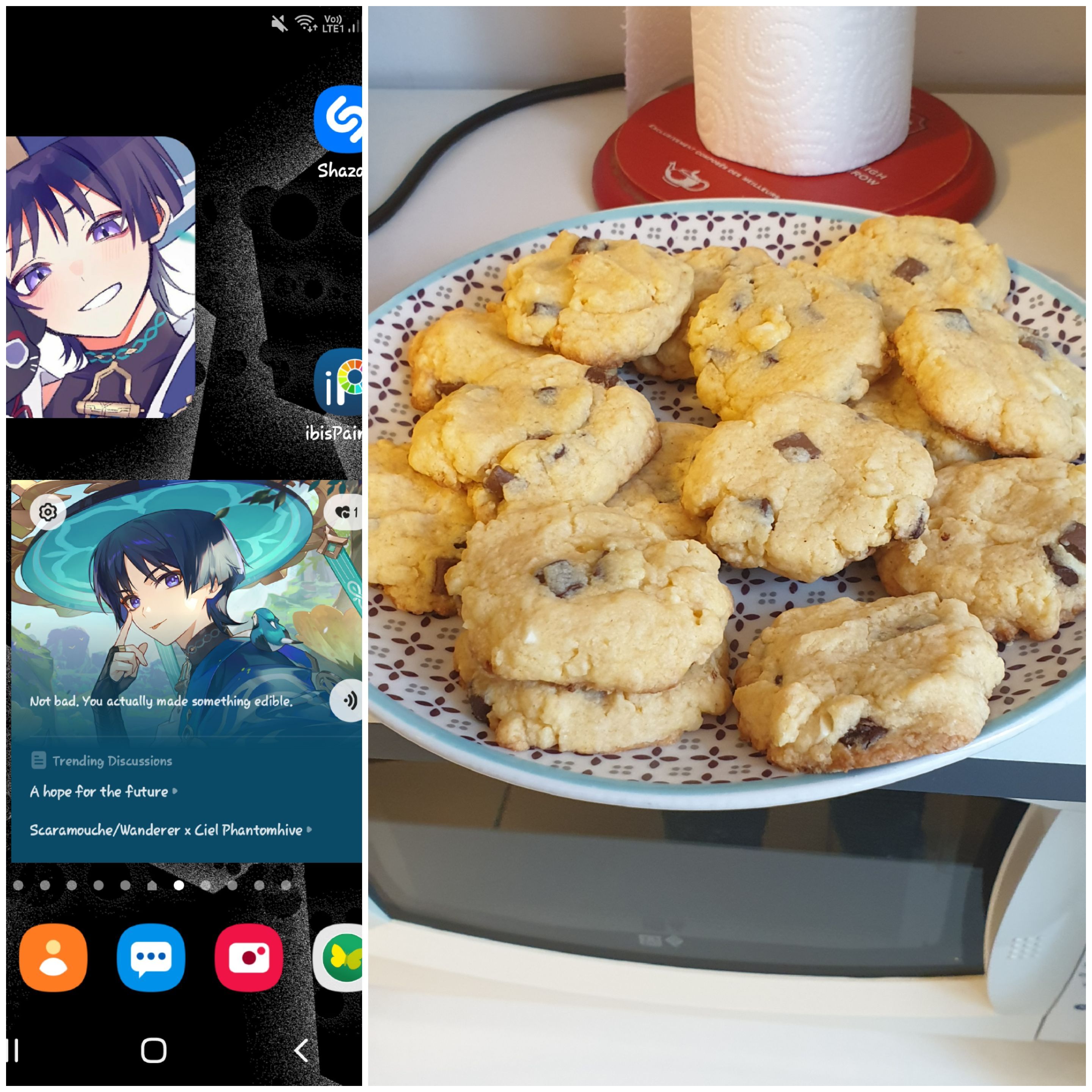 I just cooked cookies and the wanderer widget showed me this ! 🤣 ...