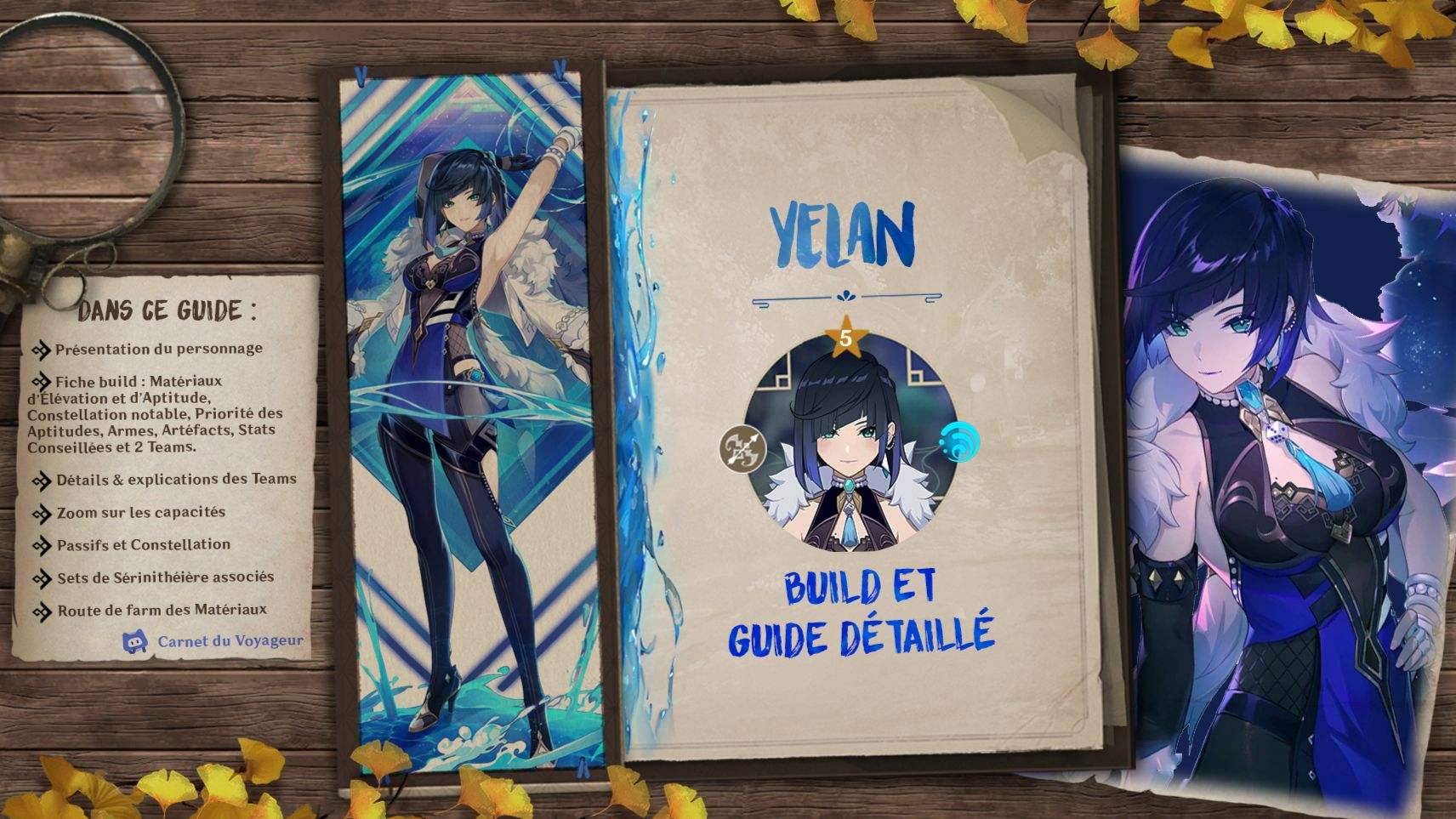 [Version 3.4] Yelan | Planning de Farm et Farming Routes : Conque d ...