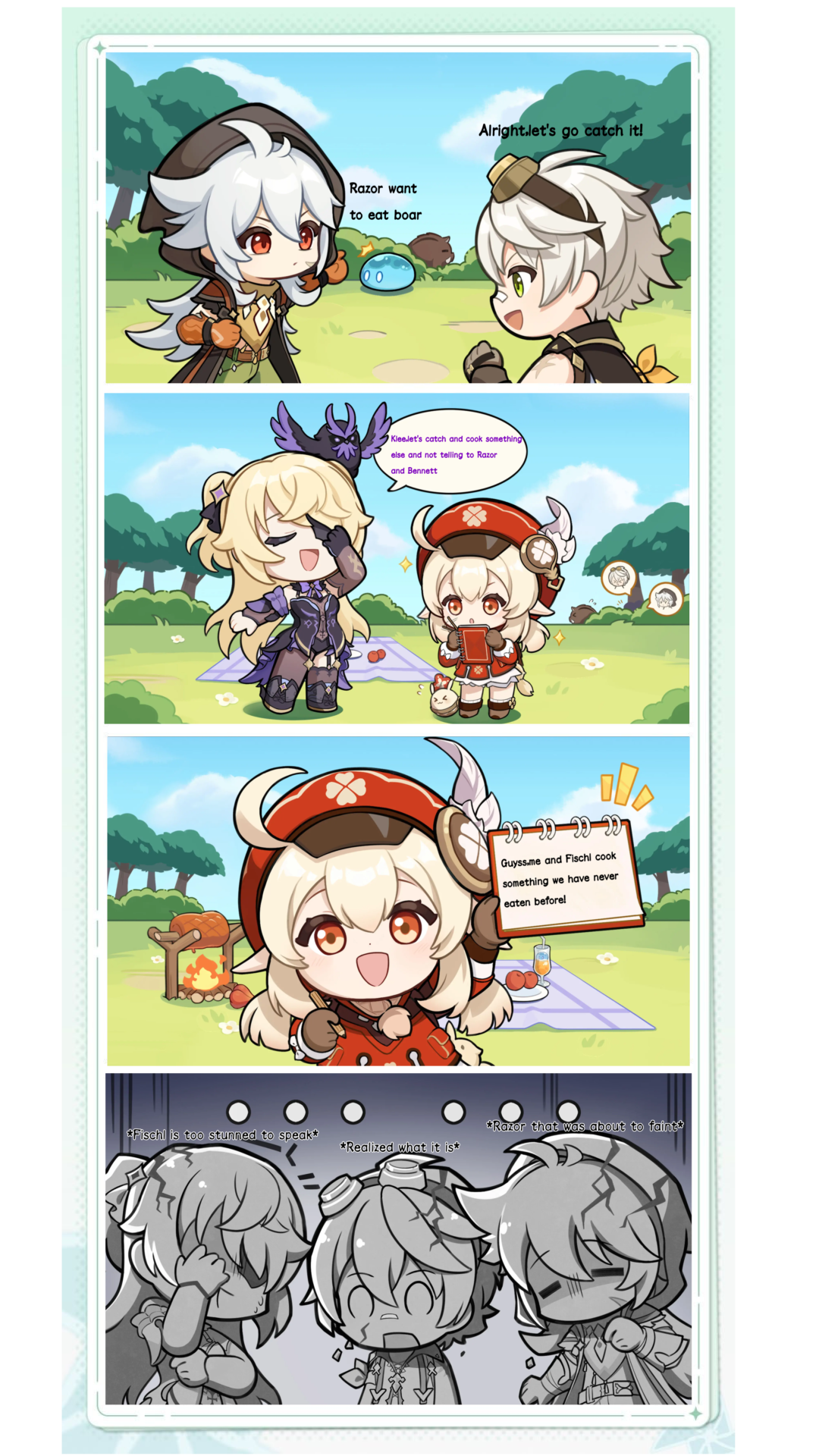 Enjoy reading my 4-panel comic!