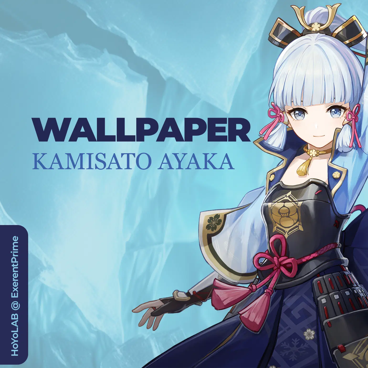 Kamisato Ayaka [Wallpaper] + [Emblem] Genshin Impact | HoYoLAB